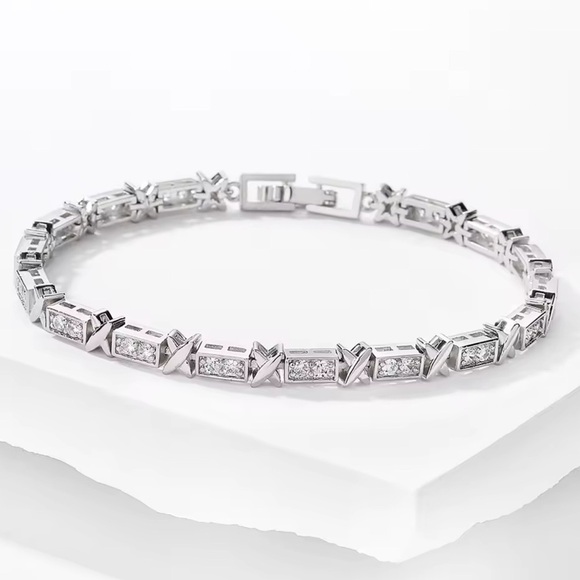 Anthropologie | Jewelry | Elegant Design Bracelet With Cubic Zirconia ...